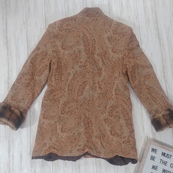 Tasha Polizzi | Jackets & Coats | Tasha Polizzi Tapestry Paisley Faux ...